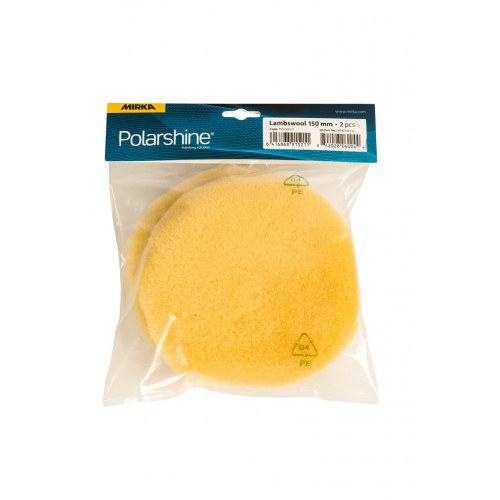Mirka 150mm Lambswool Pro Polarshine Wool Polishing Pad | Southern Filters